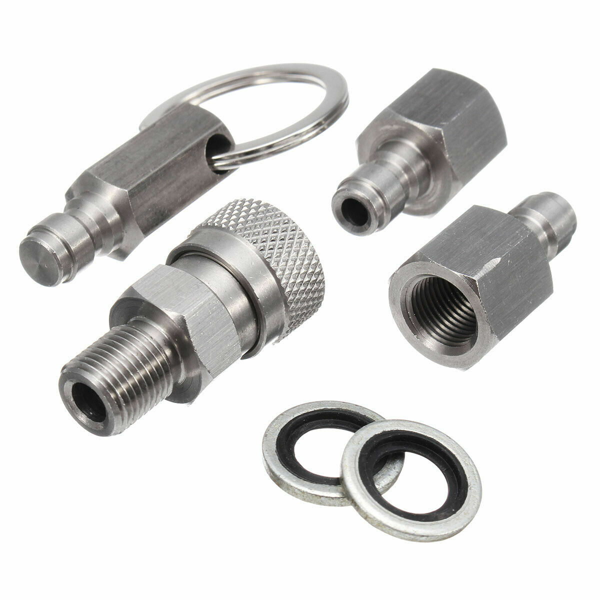 Stainless PCP Air Gun Rifle Filling Quick Release Coupler 1/8 BSPP ...
