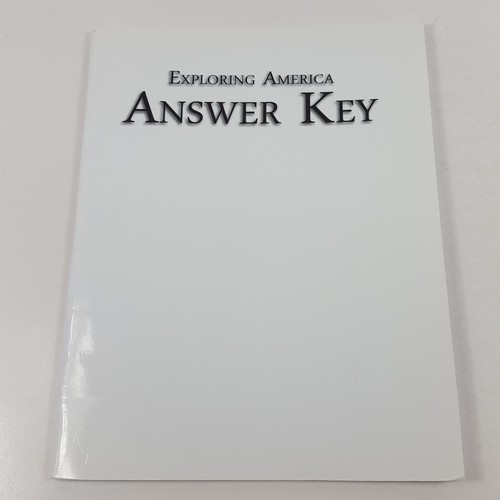 Notgrass Exploring America Answer Key Homeschool Paperback | eBay