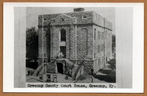 GREENUP COUNTY COURT HOUSE GREENUP KENTUCKY VINTAGE RPPC POSTCARD | eBay