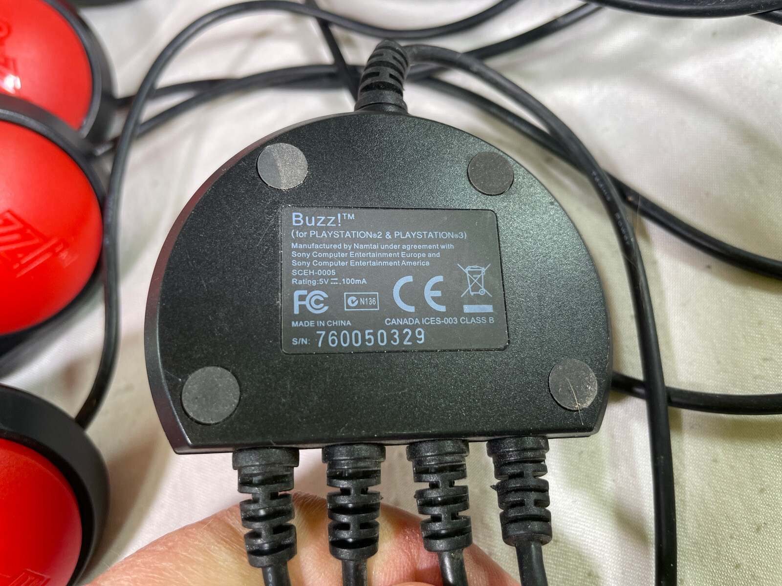 BUZZ SCEH-0005 Buzzer Game Controllers Mega Quiz PS2 PS3 PlayStation 4 ...