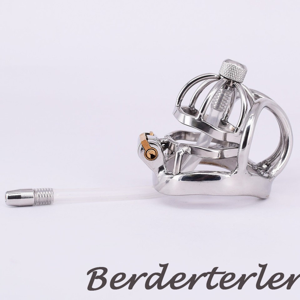 Stainless Steel Male Cage Metal Curved Testicle Restraints Gear ...