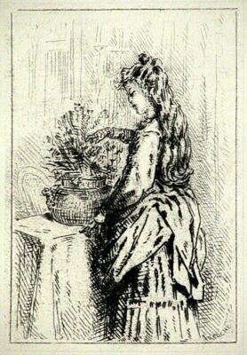 Original FREDERIC CHEVALIER Impressionist Etching "Une Chiffonniere ...