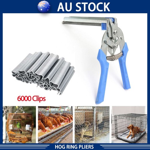 Hog Ring Plier Fencing Gun Fastener Stapler W/ 6000 M Nailer Wire ...