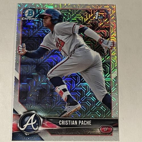 Christian Pache 1st Bowman Chrome Mojo Refractor #BCP46 RC 2018 Rookie ...