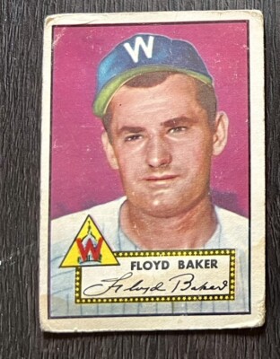 1952 Topps #292 Floyd Baker SP LOW GRADE | eBay