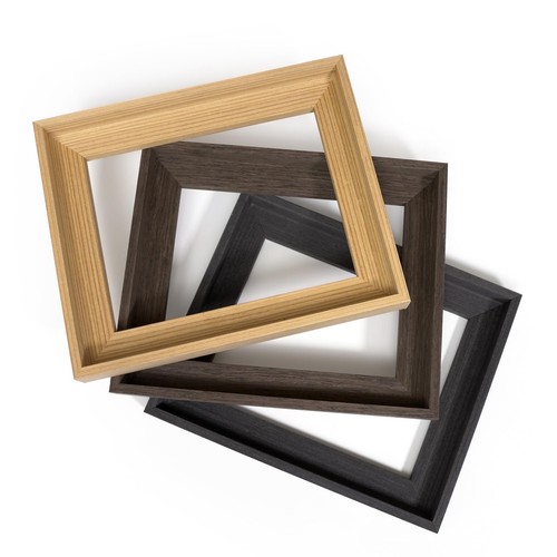 Solid Wood Canvas Floater Frame Wood Canvas Floating Frame 12x12 Dark ...