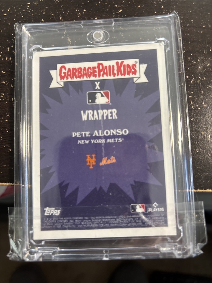 2023 Garbage Pail Kids MLB X GPK GROSS Series 3 Wrapper 4 Pete Alonso ...