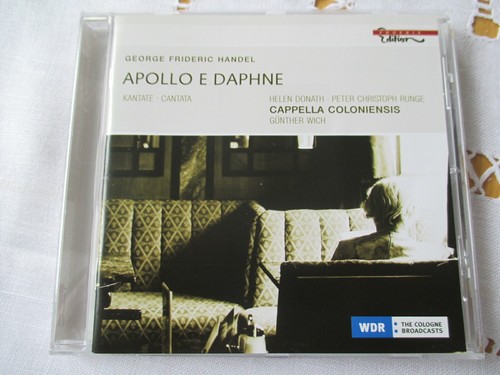 Handel - Apollo E Daphne - Kantate - Donath - Runge - Wich - CD ...