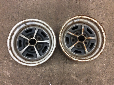 Pair Original 1969 69 Camaro Chevelle Nova SS 14X7 YA Wheels Rims MAY ...
