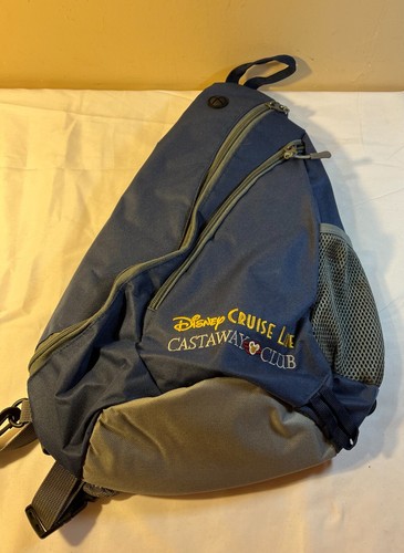 Disney Cruise Line DCL Castaway Club - Blue / Gray Sling Bag Backpack ...
