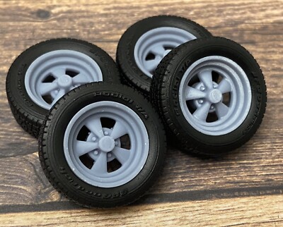 1/24 Scale: 17-inch “Cragar SS” model car wheels/tires. Resin; 3D | eBay