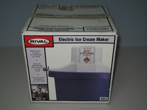 Rival Model 8420 4 Quart Electric Ice Cream Maker - Brand New | eBay