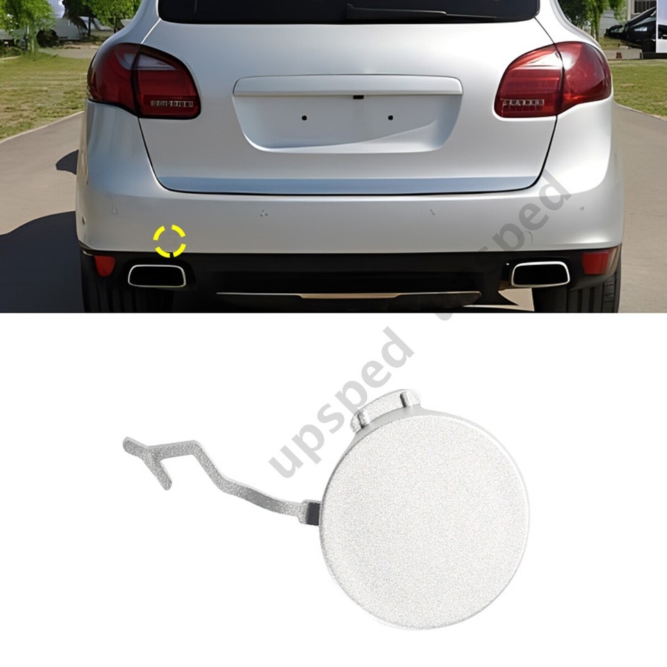 Rear Bumper Tow Hook Eye Cover Cap For Porsche Cayenne 2011-2014 ...