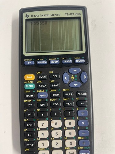 Texas Instruments TI-83 Plus + Graphing Calculator W/Cover Black Tested ...