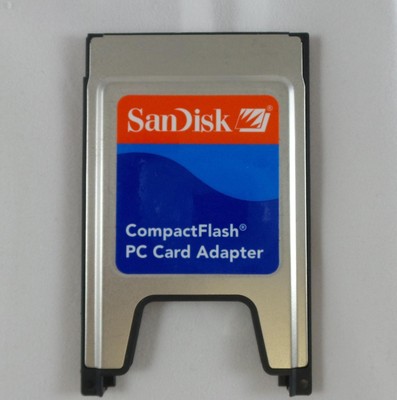Sandisk 80-58-00348 Compact Flash PC Card Adapter - PCMCIA Reader (SDCF ...