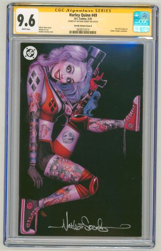 CGC SS 9.6 SIGNED Nathan Szerdy Harley Quinn #49 Tattoo Virgin Variant ...