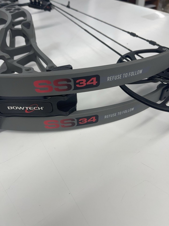 Bowtech SS34, RH, 26-31.5in DL, 50-60lb DW, Smoke Gray | eBay