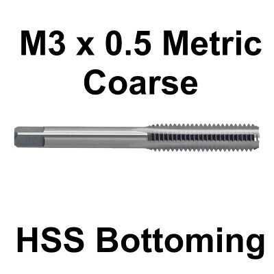 Bordo M3 x 0.5mm MC Metric Coarse Bottoming HSS Tap 3020-3.00B | eBay ...