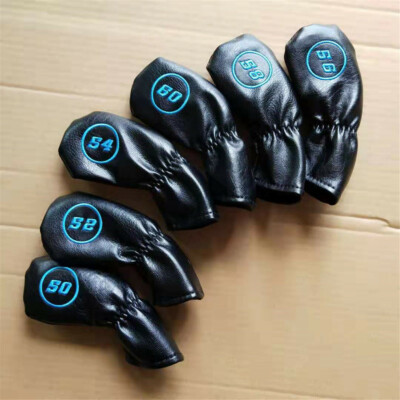 6pcs Long Neck Golf Wedge Club Headcovers Wedge Covers 50 52 54 56 58 ...