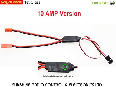 RC Receiver RX Controlled ON / OFF Switch 10AMP Version For Drone Plane ...