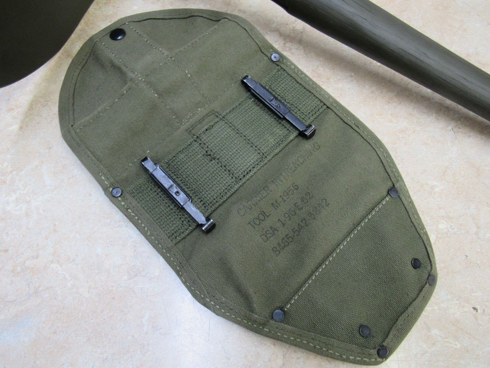 US Vietnam Era M1951 Entrenching E Tool Shovel AMES 1966 w/ Pick & M56 ...