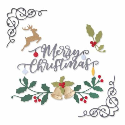 FUSTELLA SIZZIX THINLITS "ELEMENTI FESTIVI" 664706 - STAMPA BIG SHOT NATALE | eBay