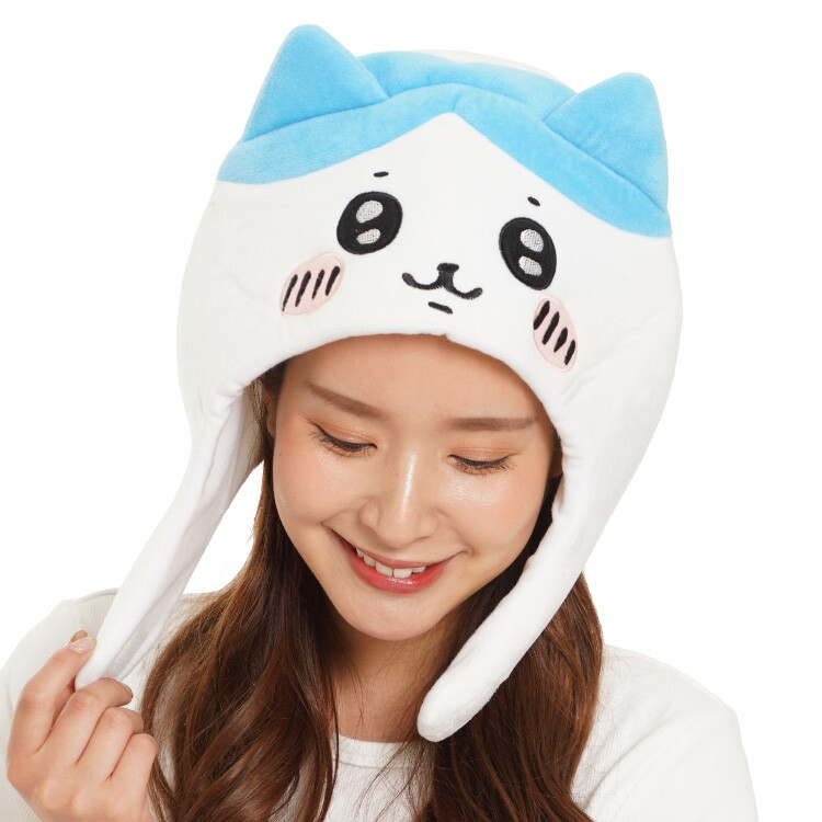 SAZAC Chiikawa Hachiware Kigurumi Plush Cap Chiikawa Cosplay Hat Japan ...