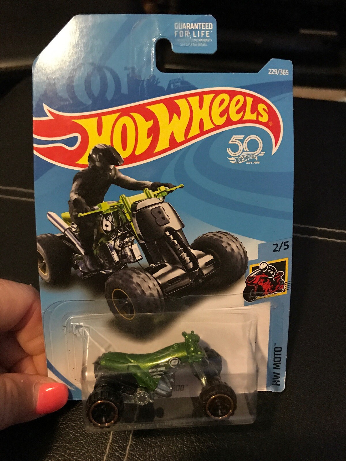 New 2017 Hot Wheels Quad Rod #229/365 Green HW Moto 1/64 Scale 50th ...