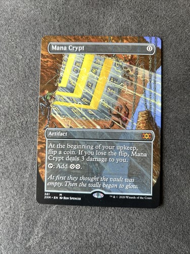 Mana Crypt [Double Masters] - MTG - Lightly Played borderless Holo (non ...