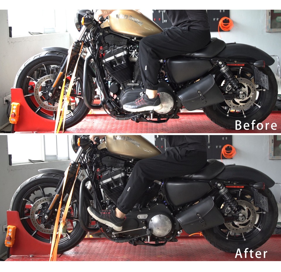 Forward Controls Levers Pegs Linkages Sportster Iron 883 XL883N Super ...