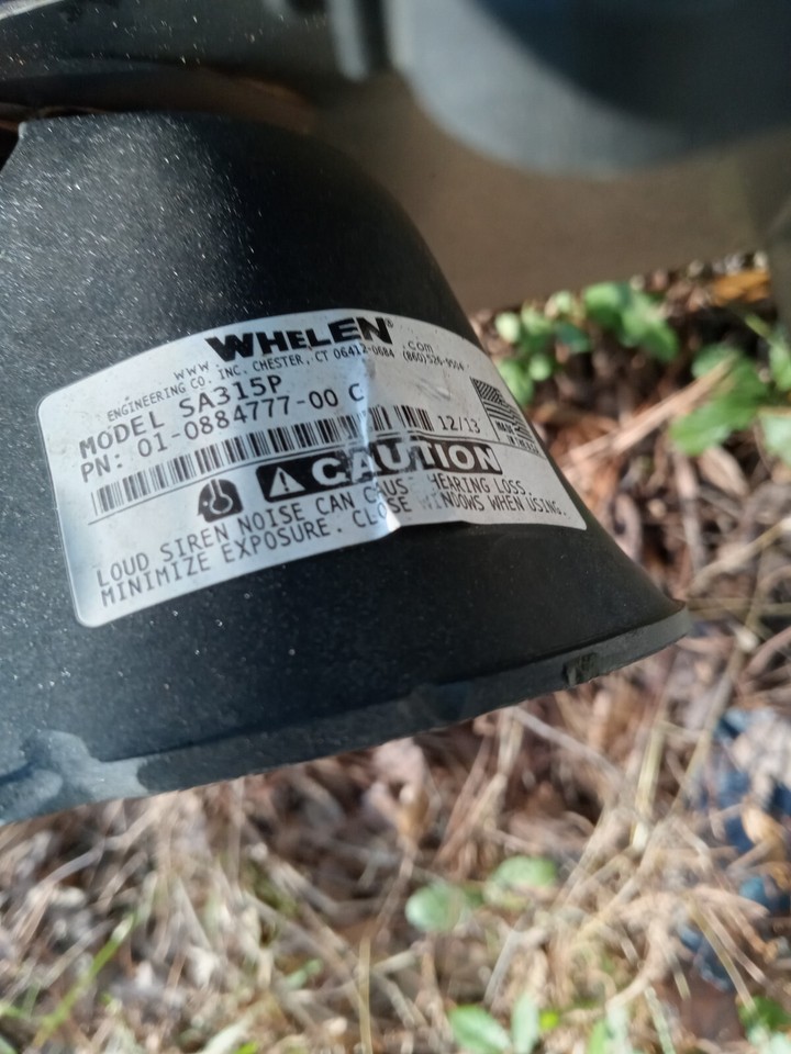Whelen SA315P Siren Speaker 100 Watt Used | eBay