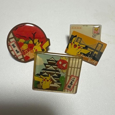 Pikachu Hiroshima Station Miyajima Rainbow Bridge Pin Badge Set Of 3 | eBay