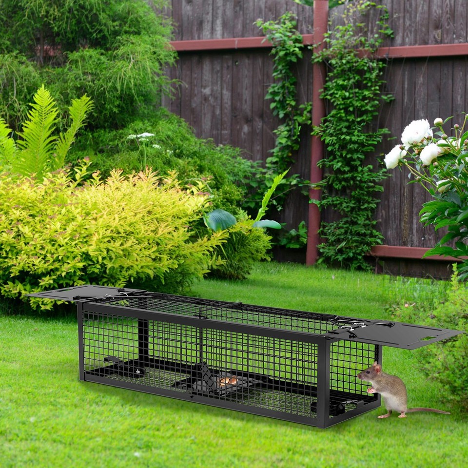 2PCS 15.4x4.7x3.9" Humane Mouse Traps Live Catch & Release No Kill Rat ...