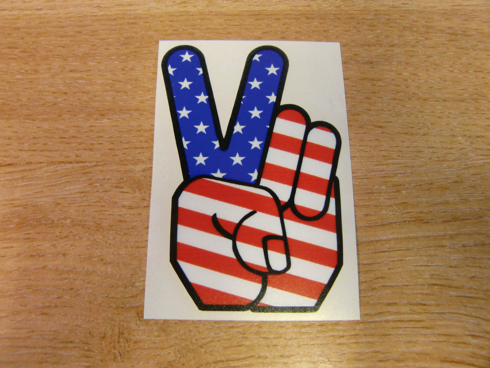 Peace Hand - sticker bomb decal 4in (100mm) - USA Flag America Stars ...