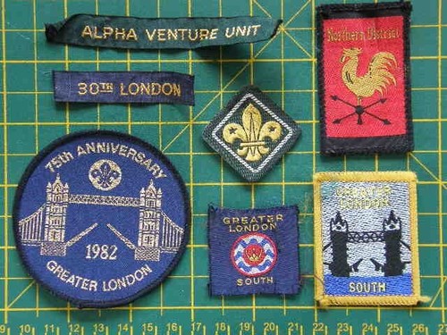 Vintage ‘Original’ Set of Scout Badges from 1970-80. 7no badges. (Set 5 ...