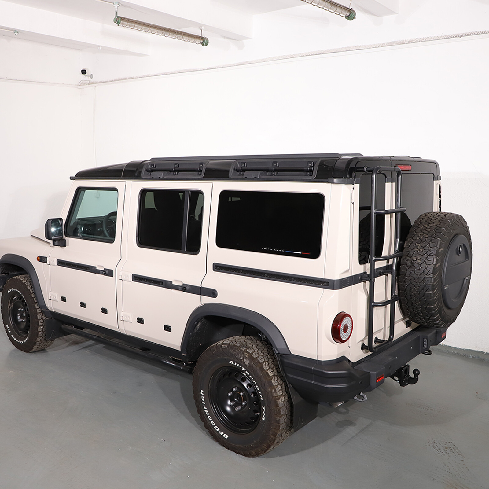 Black Alloy Roof Rack Side Rails Luggage Carrier Cargo Bar For Ineos ...