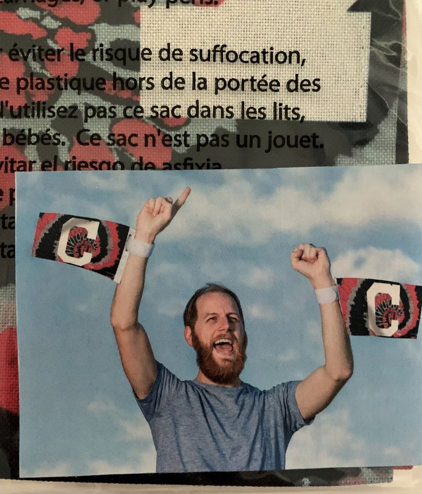 CLEVELAND INDIANS Wearable Gameday WRIST FLAGS NEW MLB Baseball FAN 2pc ...