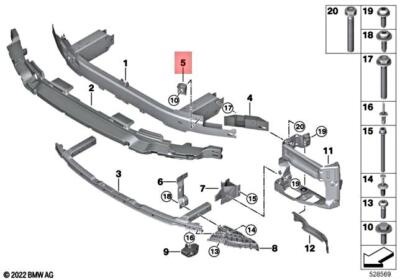 Genuine BMW Alpina M5 B7 F90 G11 G12 G30 G31 G32 G38 518d Support ...