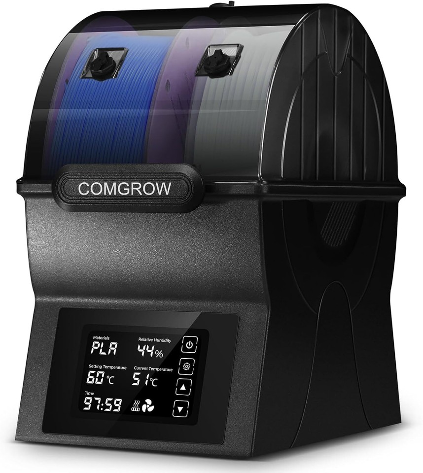 Filament Dryer Box 2 Spools Holder Compatible with PLA PETG TPU ABS 1. ...