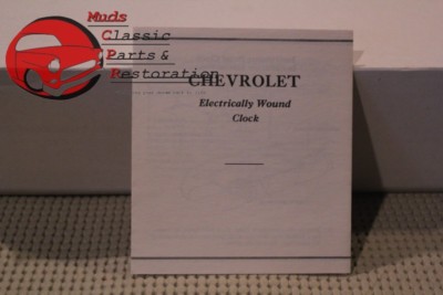 55-56 Chevy Clock Regulating Cleaning and Adjusting Folder | eBay