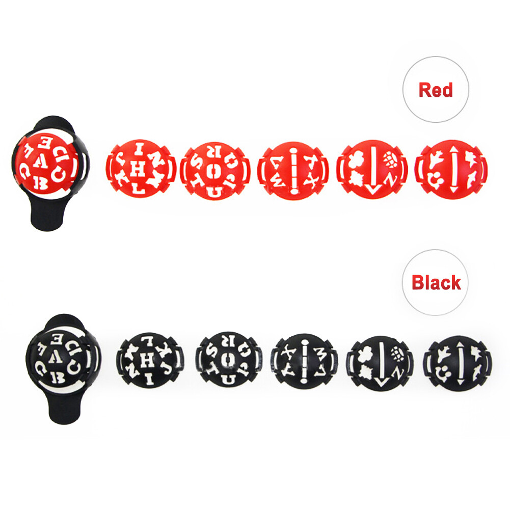 Golf Ball Line Liner Marker Multi-Template Drawing Alignment Mark Sign ...