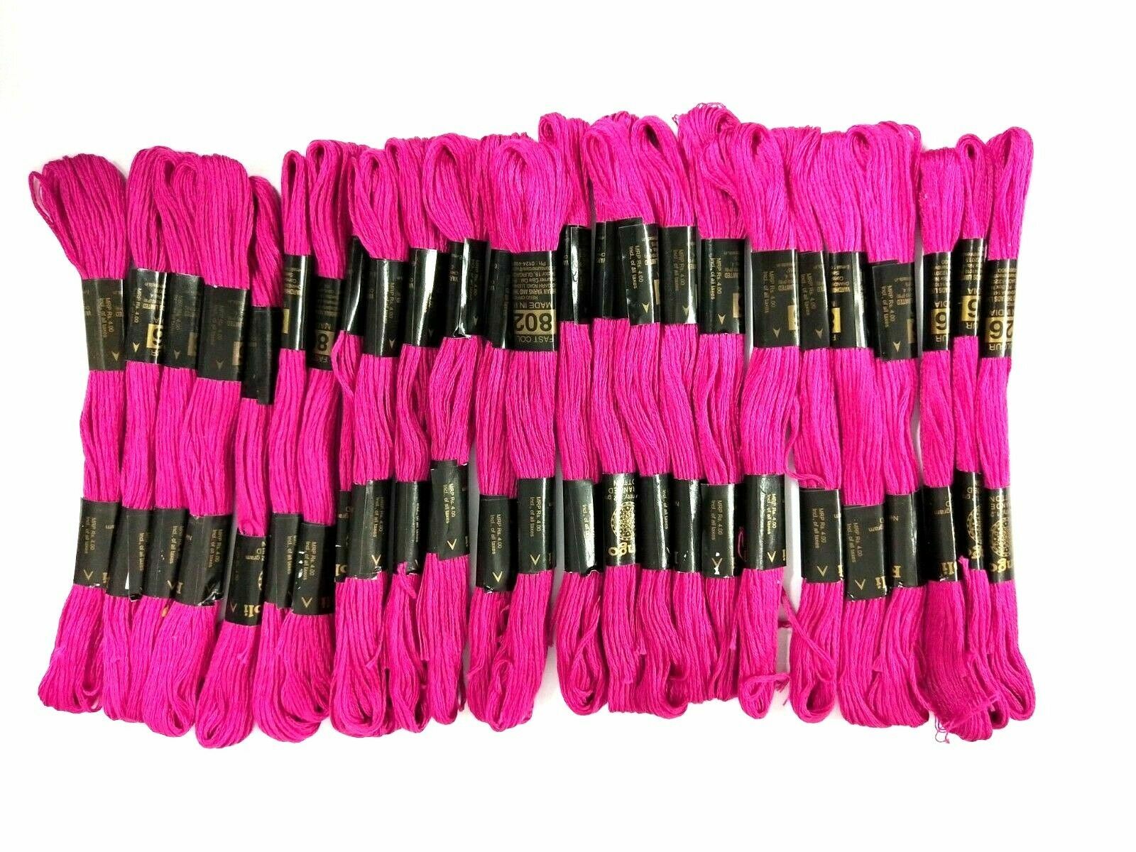 Rangoli Embroidery Cotton Threads Cross Stich Skeins Sewing Craft Stich ...