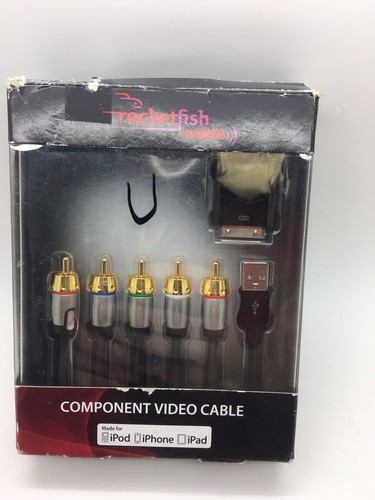 Rocketfish Mobile RF-ACNT2 Component Video Cable for Apple iPhone, iPad ...