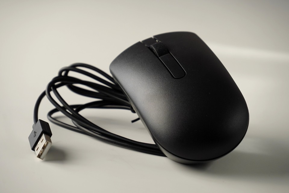 Dell MS116c Optical Mouse 0DMV3P Black USB Scroll Wheel New OEM ...