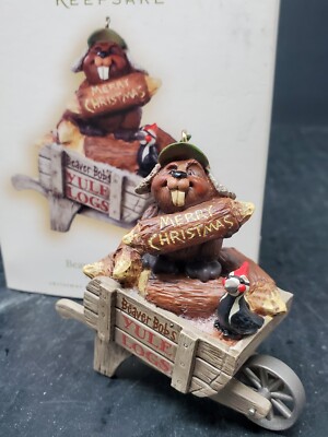 Hallmark Beaver Bob’s Yule Logs Christmas Tree Ornament 2007 ...