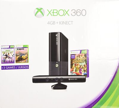 Xbox 360 4gb Kinect Holiday Bundle with 3 Games Forza Horizons, Kinect ...