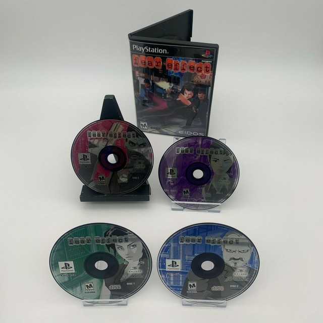 FEAR EFFECT (1999) PS1 PlayStation 1 W/ New Cases All 4 DISCS, VerY ...