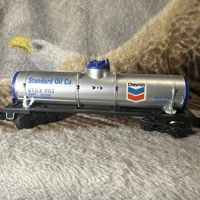 LIONEL CHEVRON STANDARD OIL SINGLE DOME TANK CAR 6-9153! O GAUGE ...