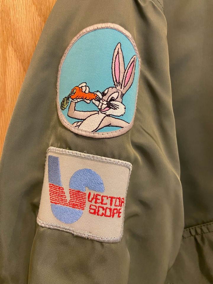 InnerSpace Movie Cast & Crew Jacket M 80s MA-1 Style Warner Brothers ...