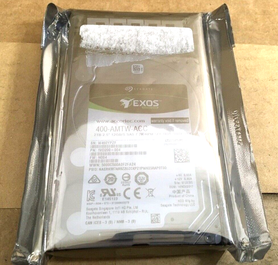 Accortec Dell 2TB SAS3 7200 rpm Hard Drive SFF Hot Swap 400-AMTW-ACC ️️ ...